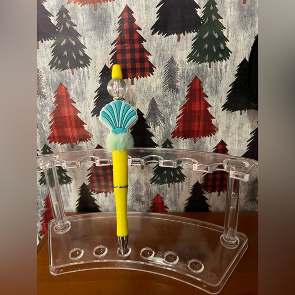 Hand Crafted | Office | New Hand Beaded Sea Shell Pen | Poshmark